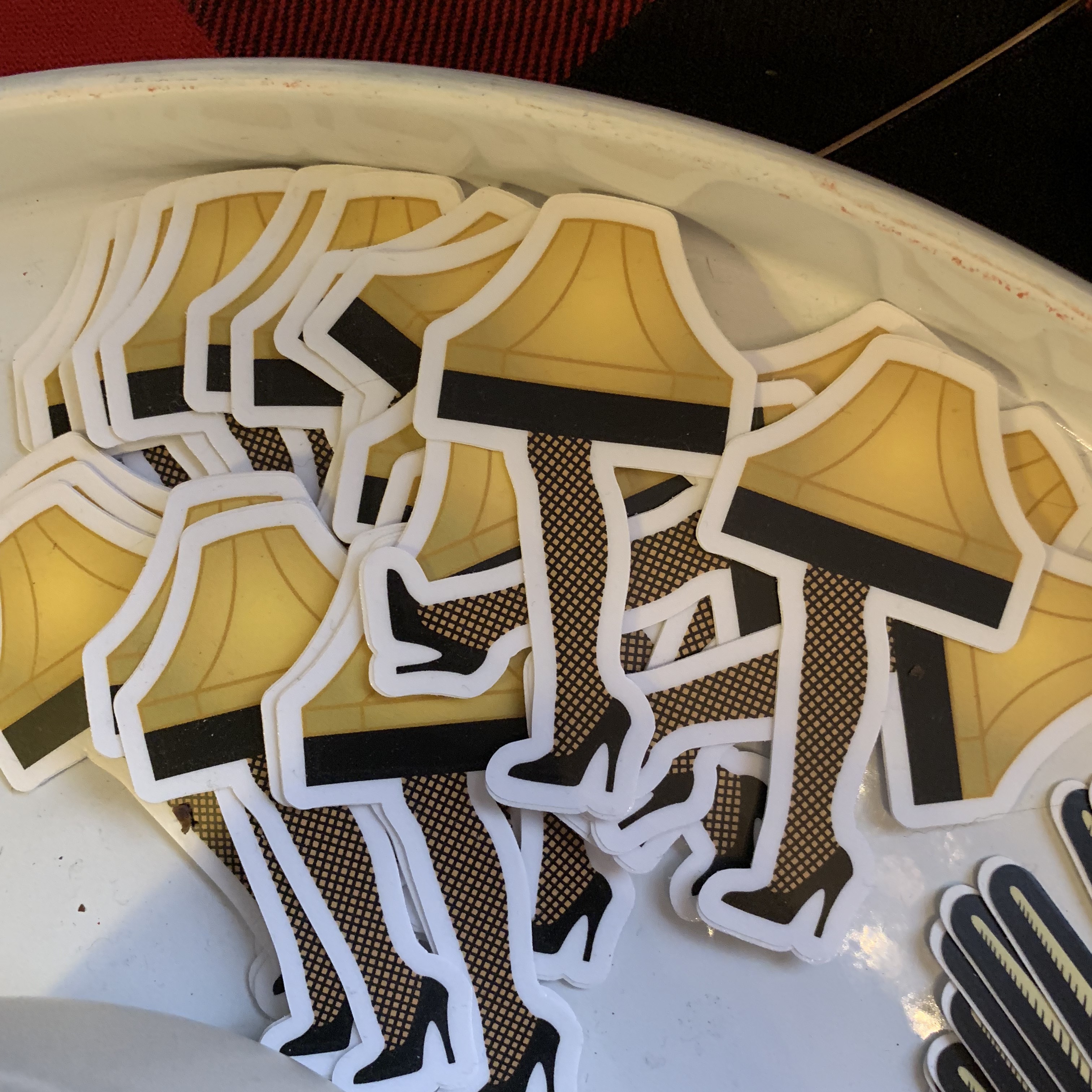 Leg Lamp Sticker | Crumby Pins